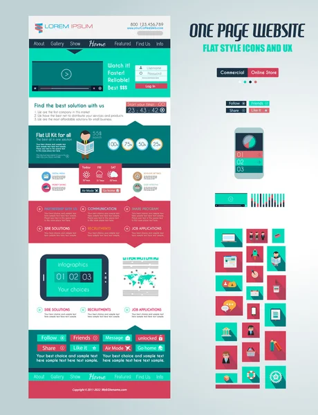 UI is a set of beautiful components featuring the flat design trend ...