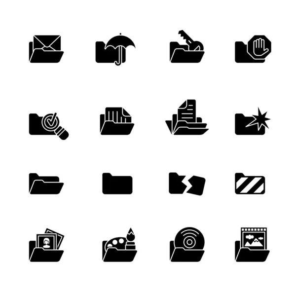 Folder Icons - Set 2 -- Silver Series Stock Vector Image by ©palsur ...