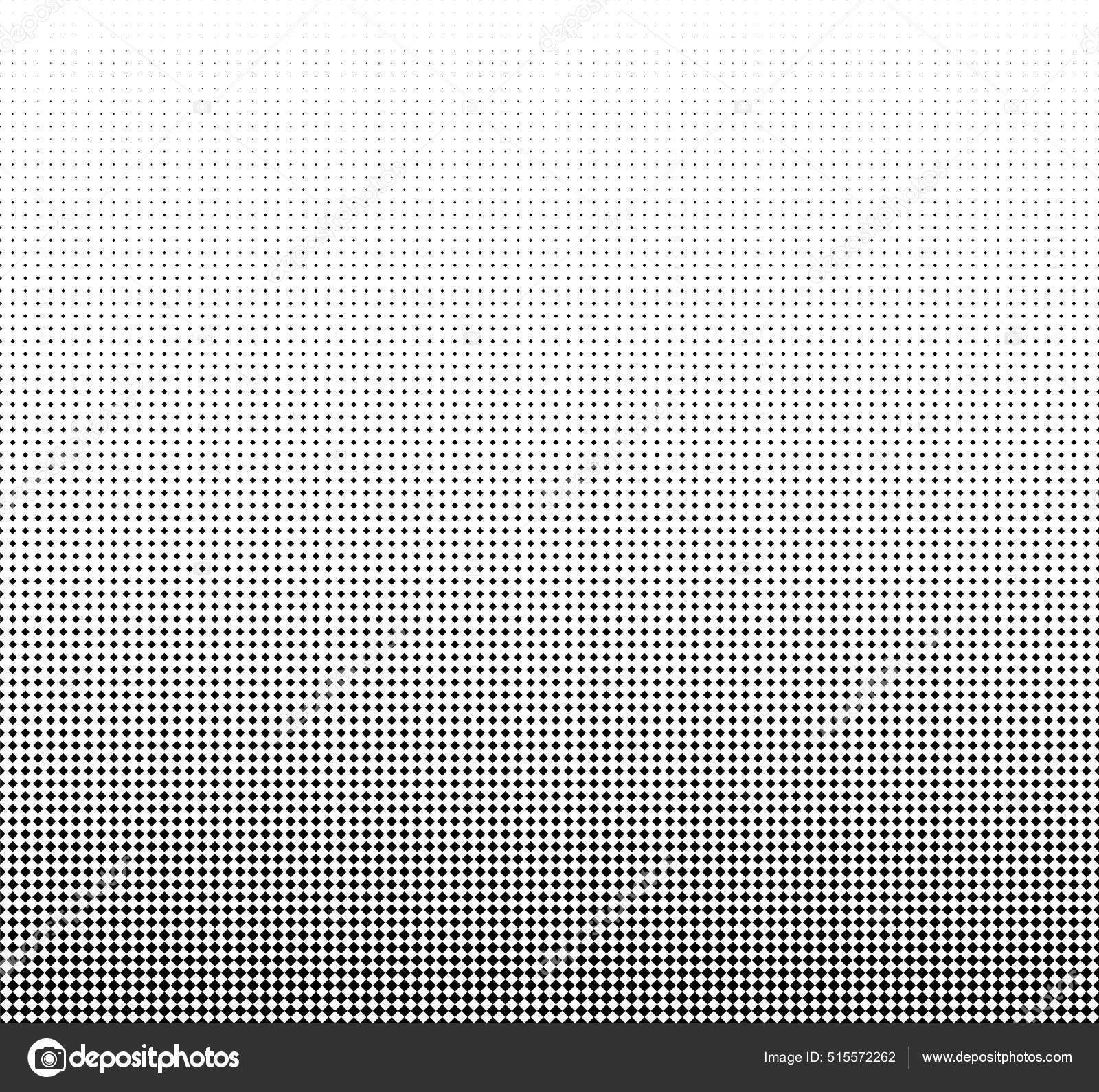 Seamless Halftone Vector Background Filled Black Squares Long Fade Out ...