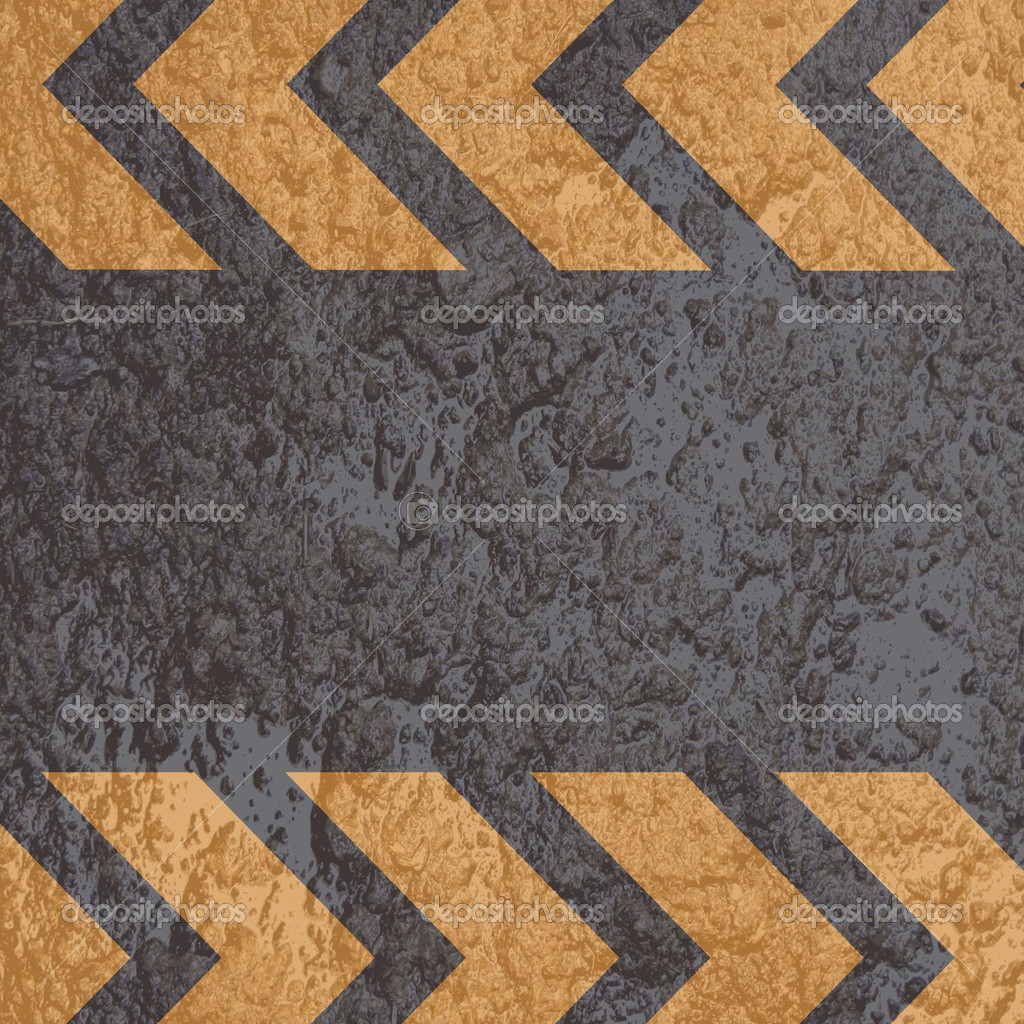 Warning line on the asphalt. Rainy weather. Grunge background te Stock ...