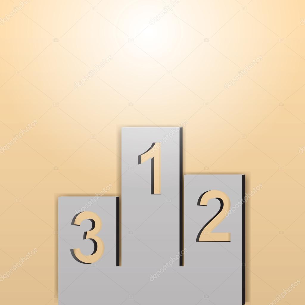 Winner podium with numbers Stock Vector by ©slasny1988 18930311