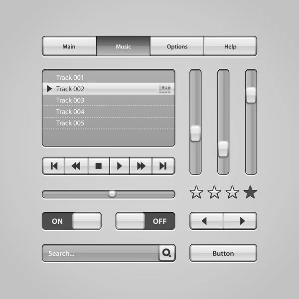 User interface controls Vector Art Stock Images | Depositphotos