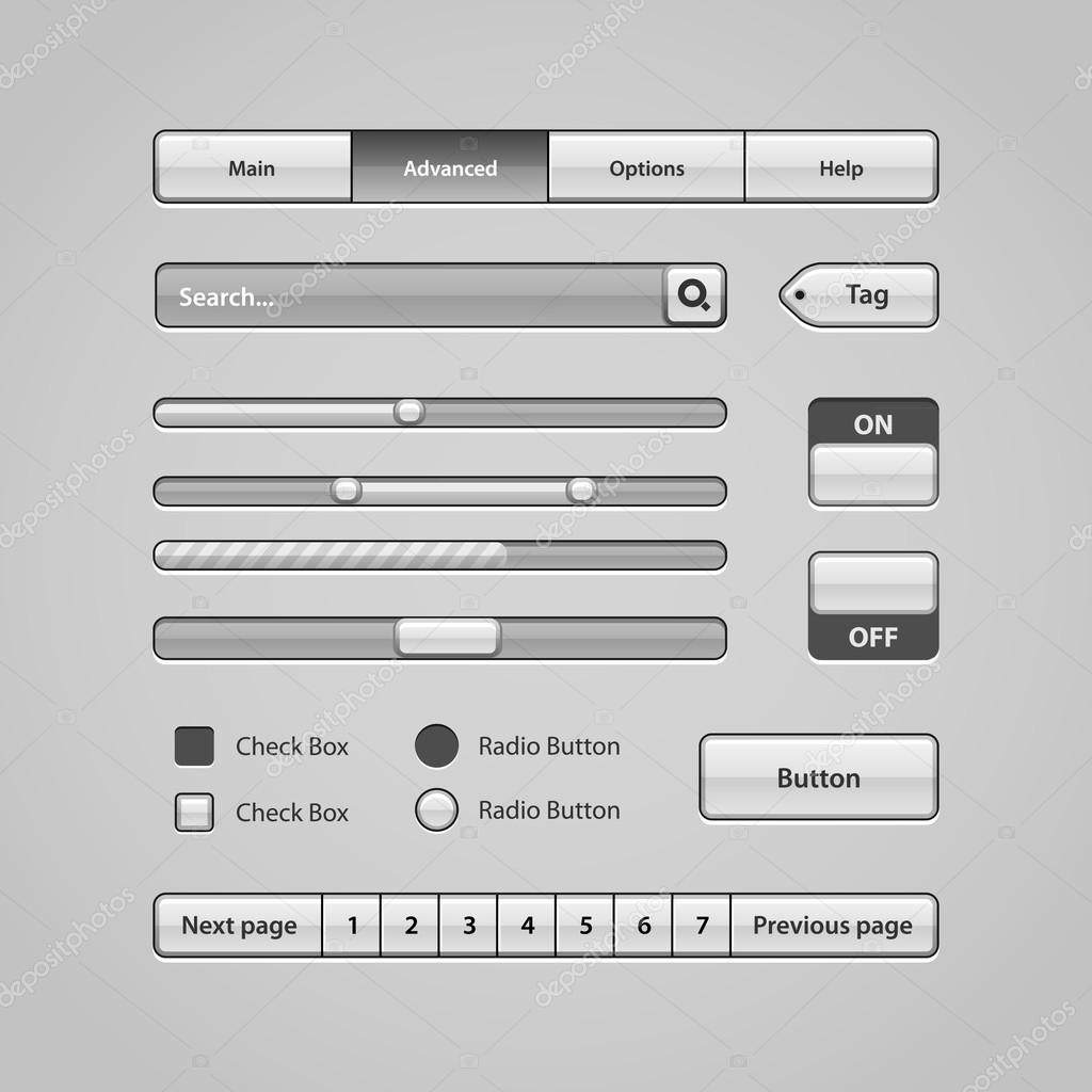 Clean Light User Interface Controls 7. Web Elements. Website, Software ... Clean Light User Interface Controls 7. Web Elements. Website, Software ...