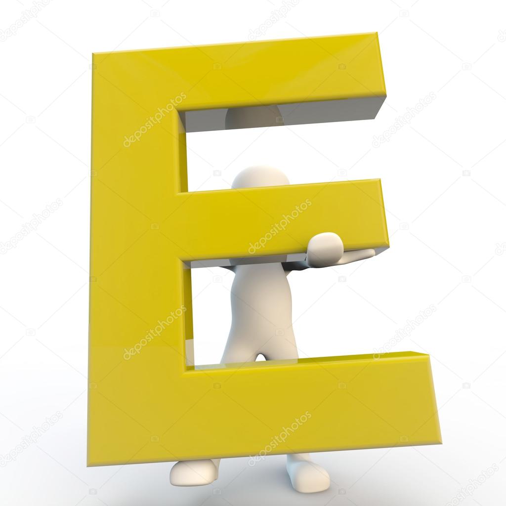Yellow Letter E