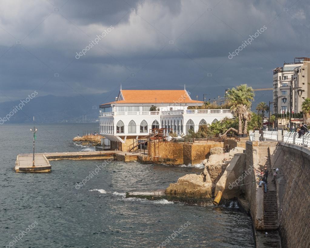 Coastline in beirut lebanon – Stock Editorial Photo © jackmalipan #22600461
