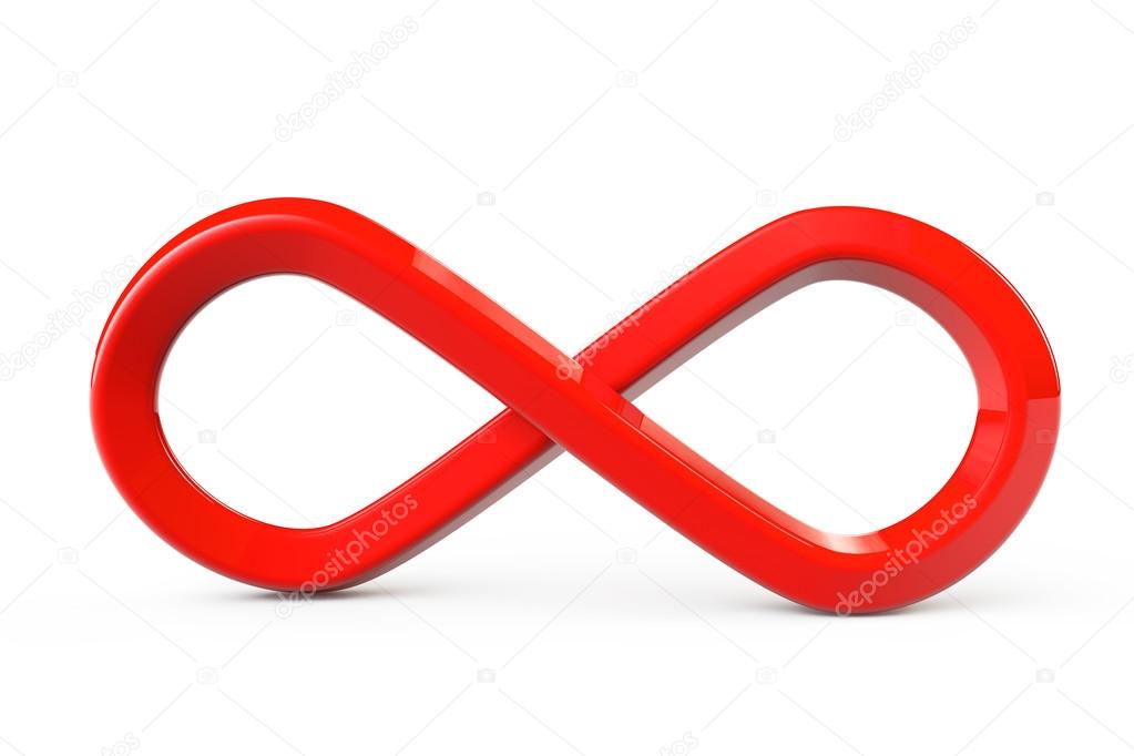 Símbolo infinito rojo 2023