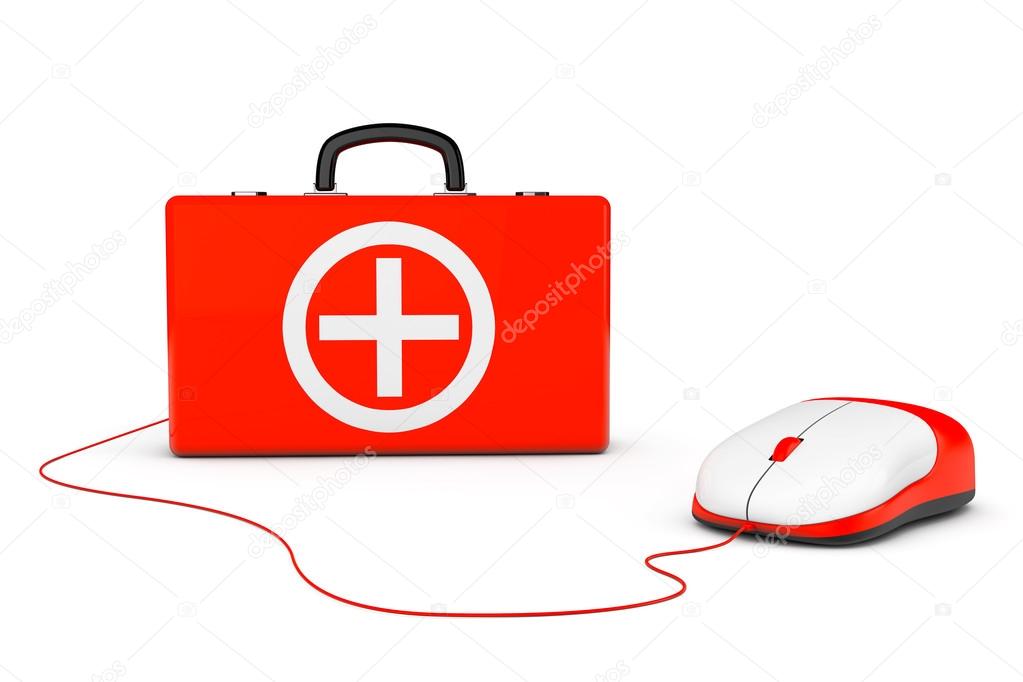 First Aid Kit and computer mouse Stock Photo by ©doomu 47204473
