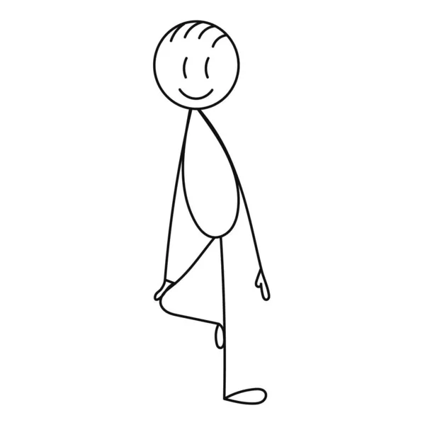 Standing Sideways Stick Figure