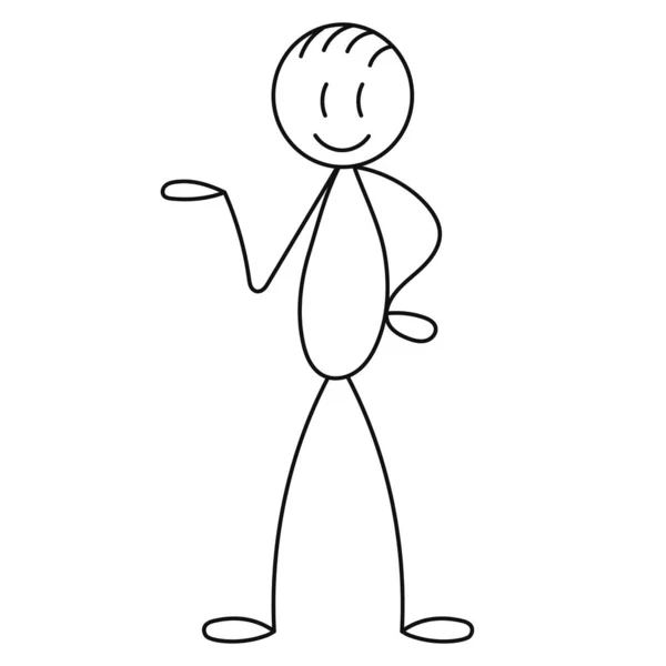 Standing Sideways Stick Figure