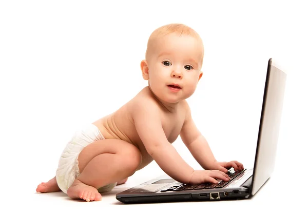Baby at computer Stock Photos, Royalty Free Baby at computer Images ...