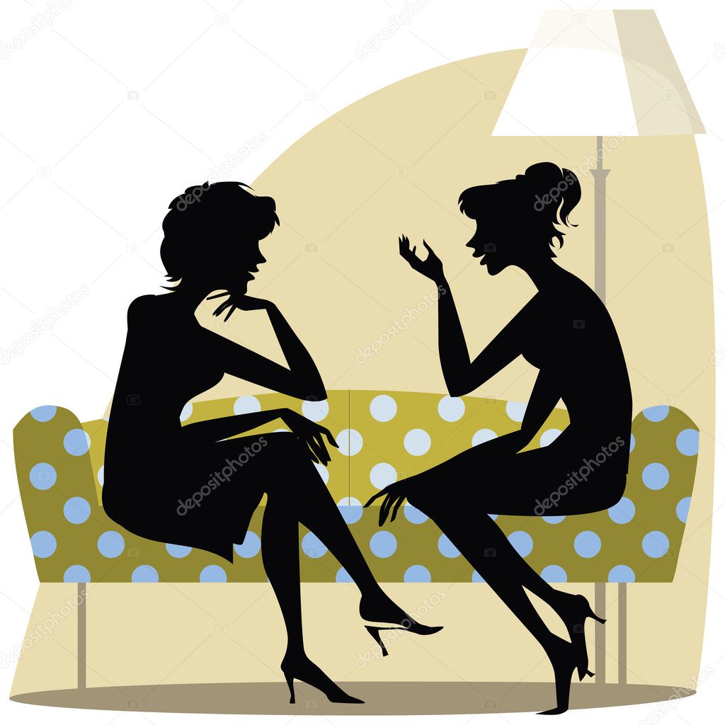 Women Talking Stock Vector Image By ©v G 29615261