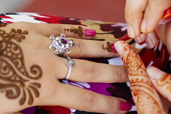 Henna applying — Stock Photo © lenanet #31247307