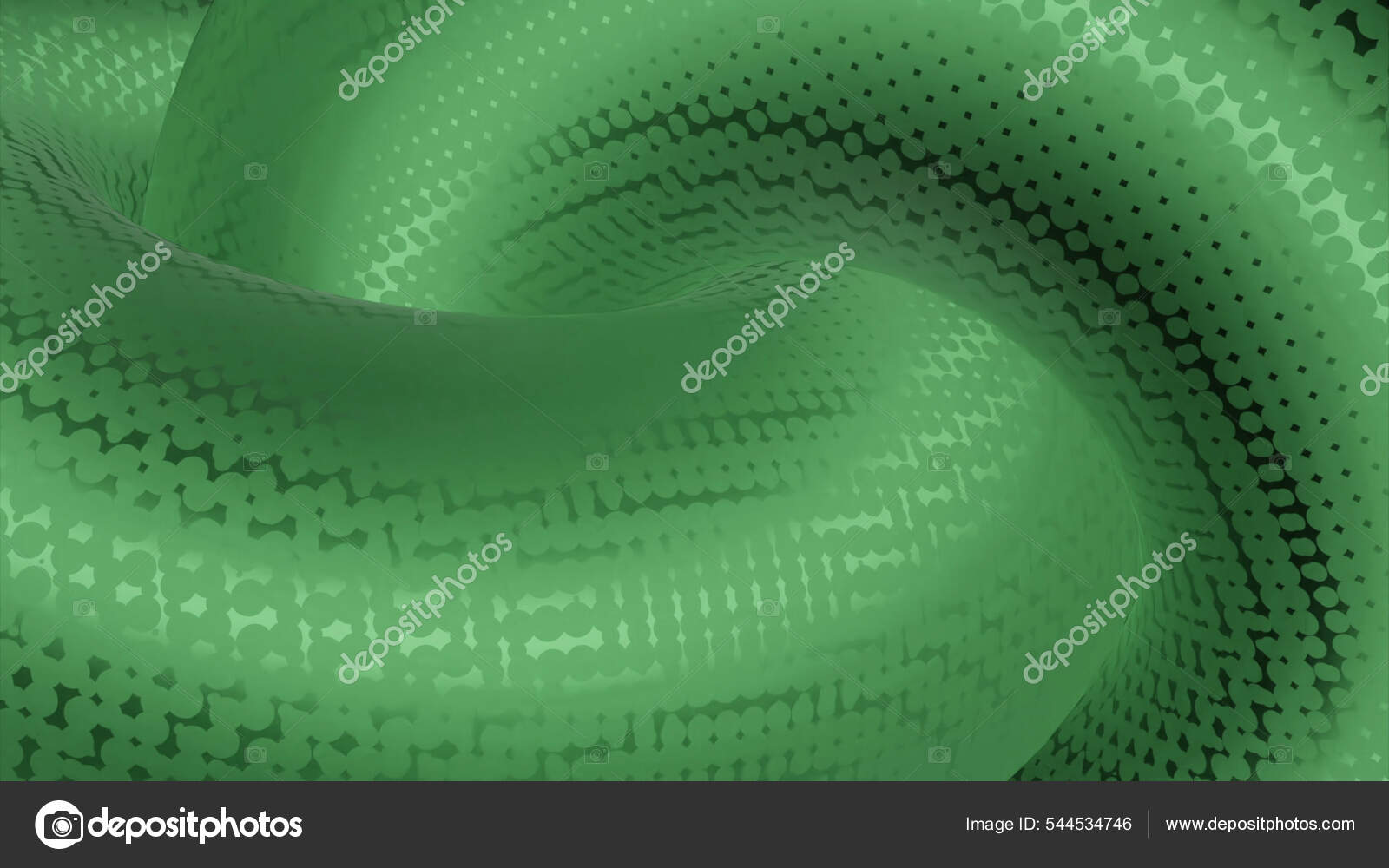 Large swirling loop. Design. 3D twisting loop with reflecting dots ...