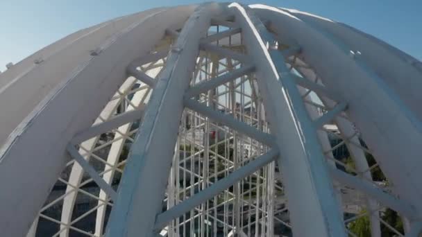 Top View Domed Structure Beams Stock Footage Beautiful Architecture ...