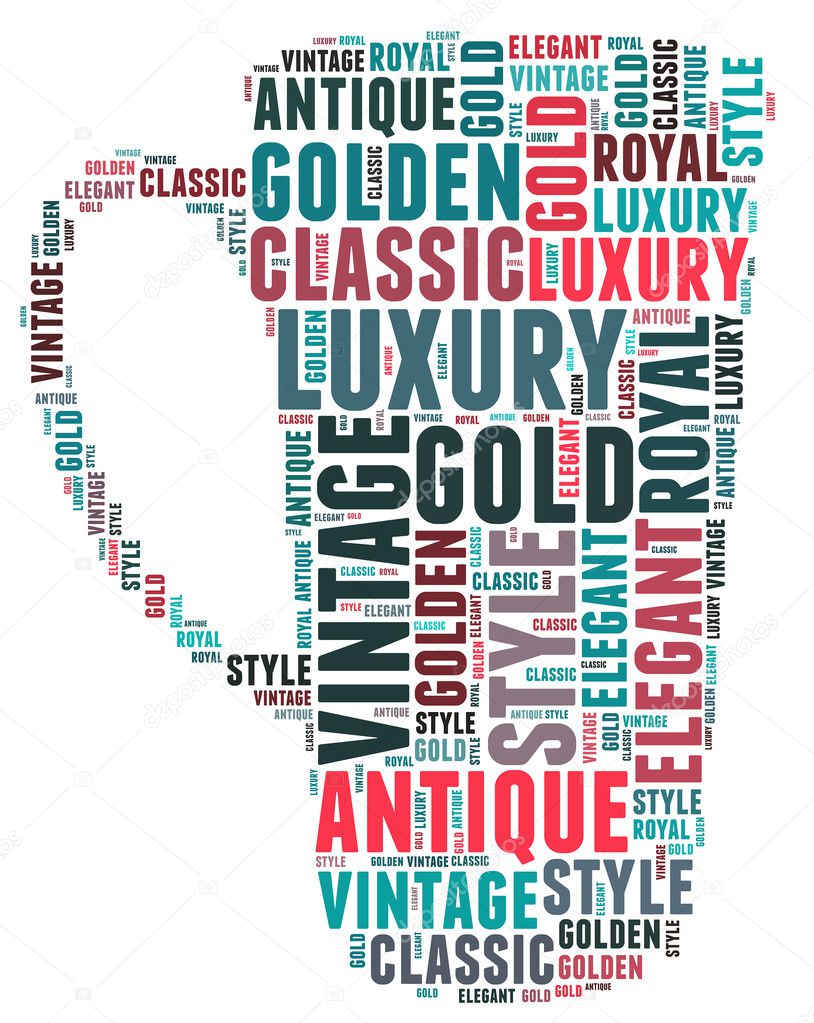 Info-text graphics and arrangement concept on white background (word ...