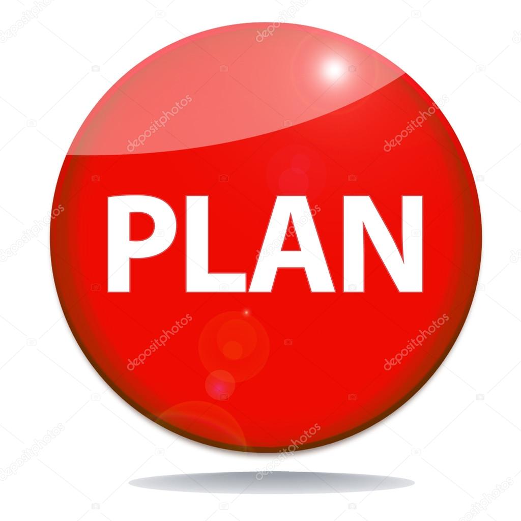 Plan red icon — Stock Photo © dboystudio #31514287
