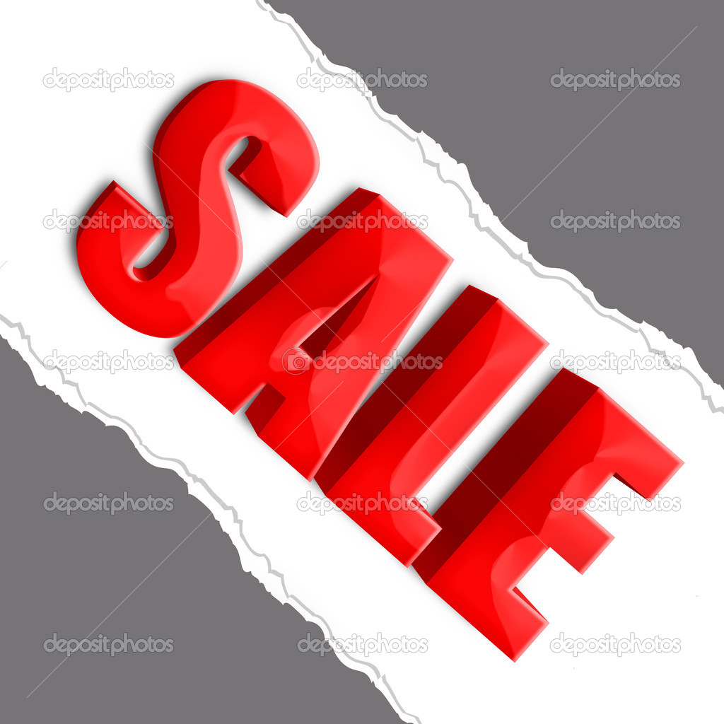 Torn Paper with sale info-text graphics Stock Photo by ©dboystudio 32412045