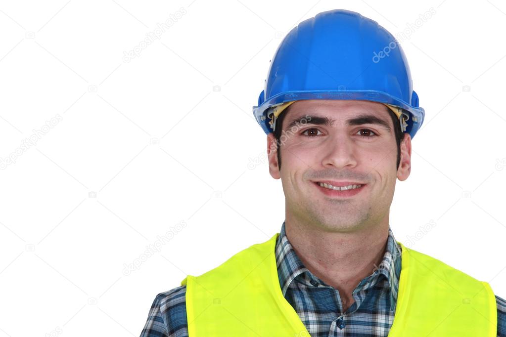 Builder wearing fluorescent jacket — Stock Photo © photography33 #13783418
