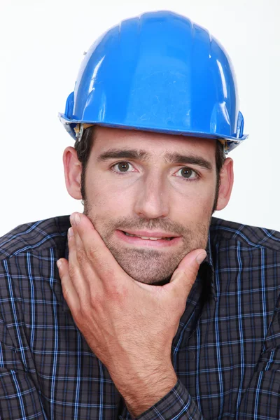 Portrait Male Builder — Stock Photo © photography33 #704395666