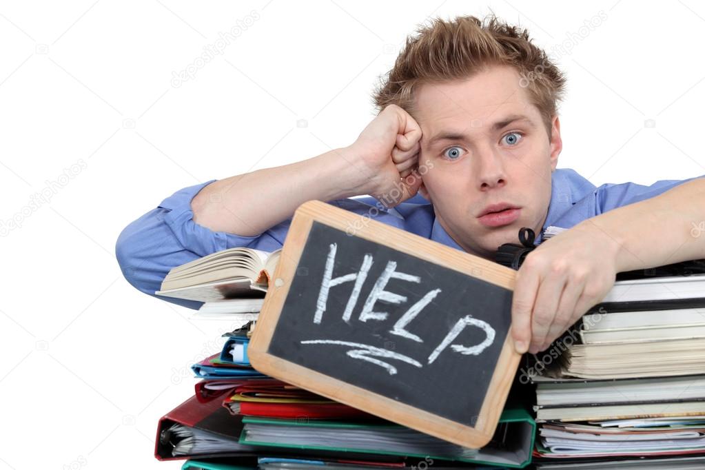 Overworked man — Stock Photo © photography33 #14723533