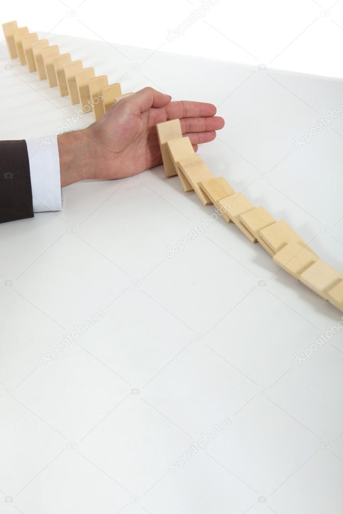 Dominos falling — Stock Photo © photography33 #14928271