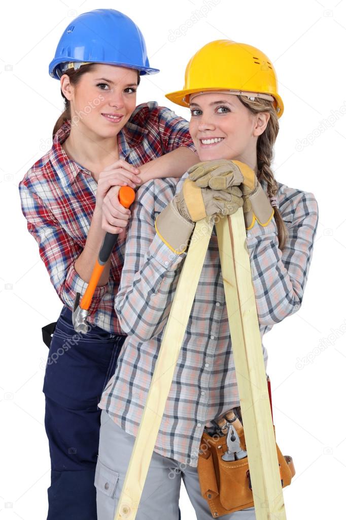 Female carpenters — Stock Photo © photography33 #15939171