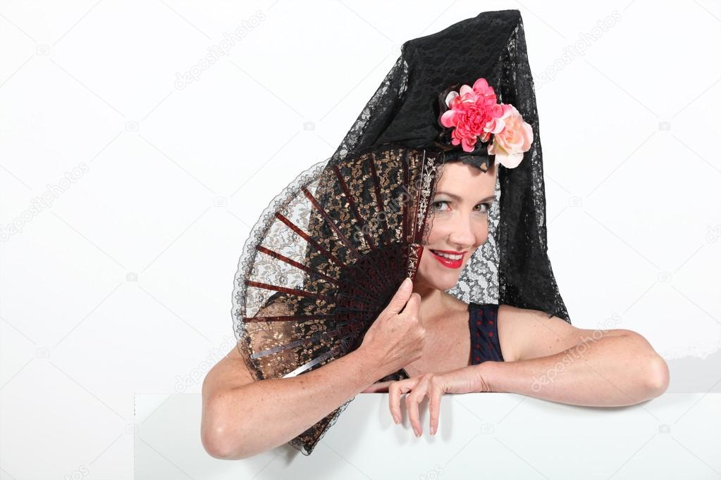 Woman in Spanish senora costume Stock Photo by ©photography33 16361303