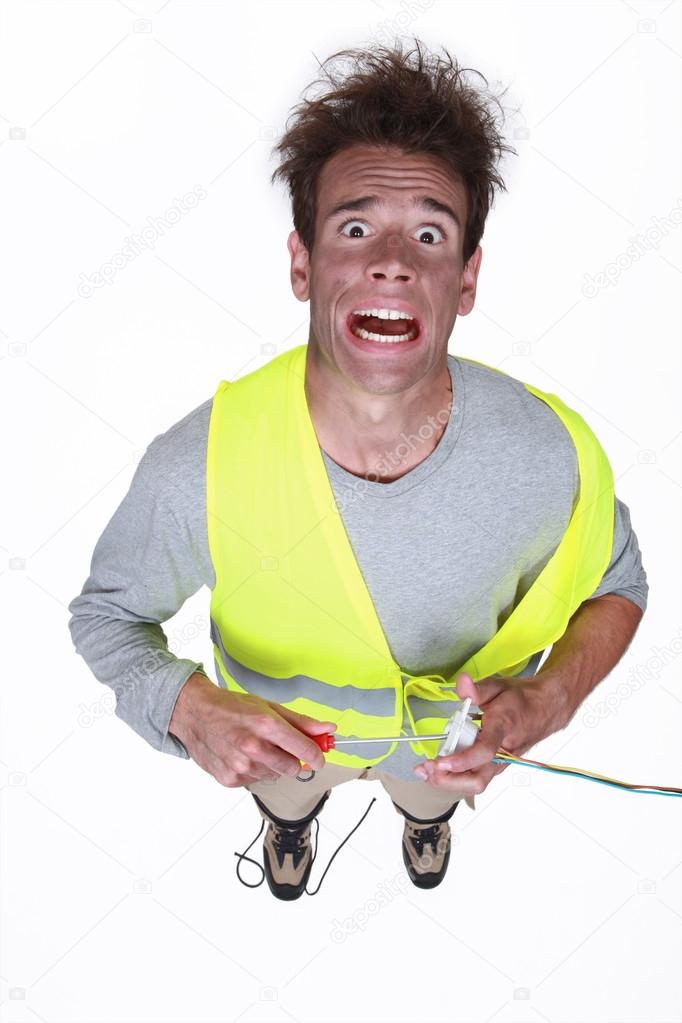 Man being electrocuted Stock Photo by ©photography33 16793991