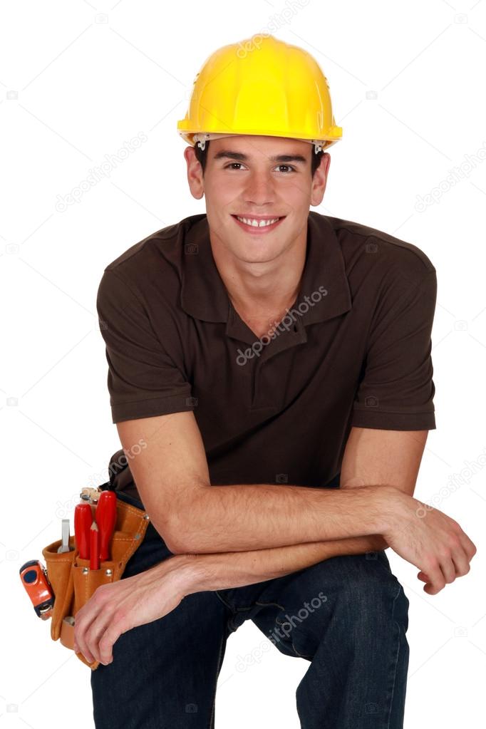 Worker smiling — Stock Photo © photography33 #16829993