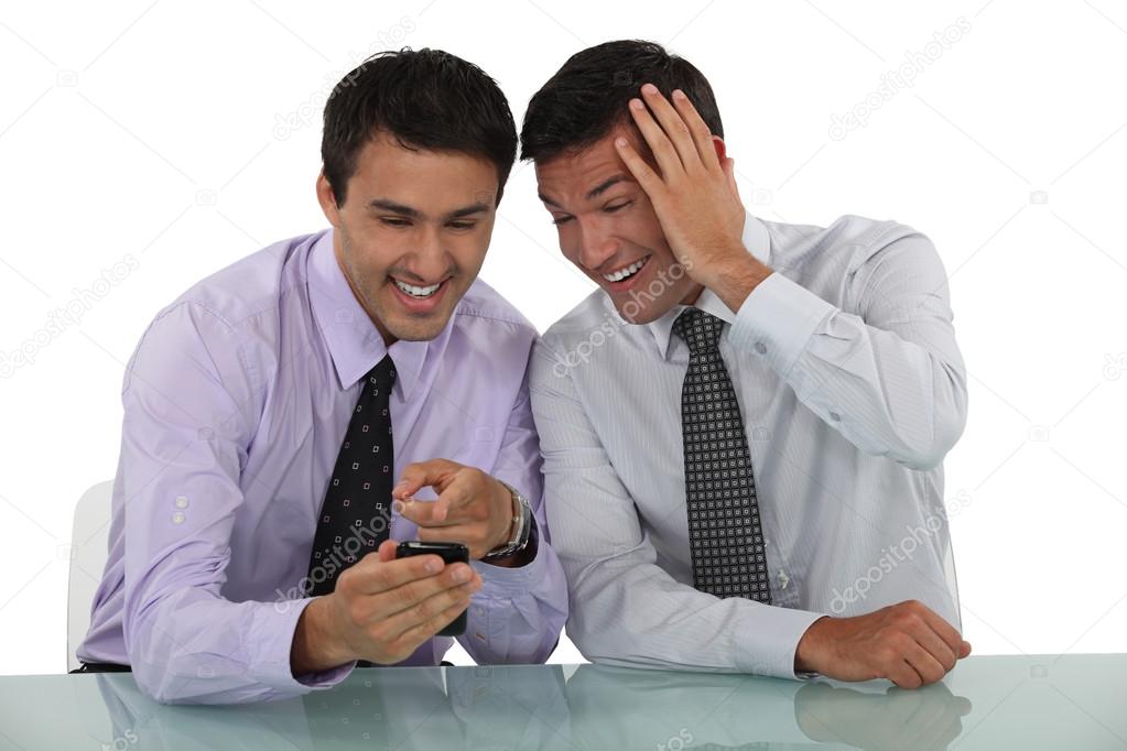 Two businessmen sharing jokes — Stock Photo © photography33 #16850765