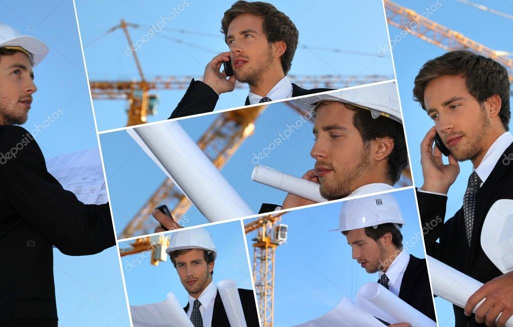 Collage of an engineer working on-site Stock Photo by ©photography33 ...