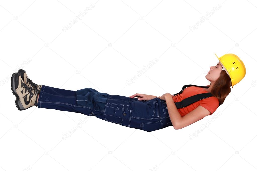 Female worker having a rest Stock Illustration by ©photography33 #17622753