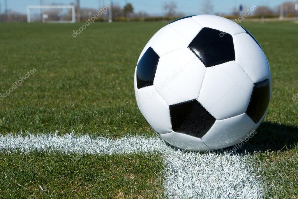 Soccer Ball on the Field — Stock Photo © 33ft #13440833