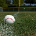 Baseball on the Infield Chalk Line Stock Photo by ©33ft 19677787