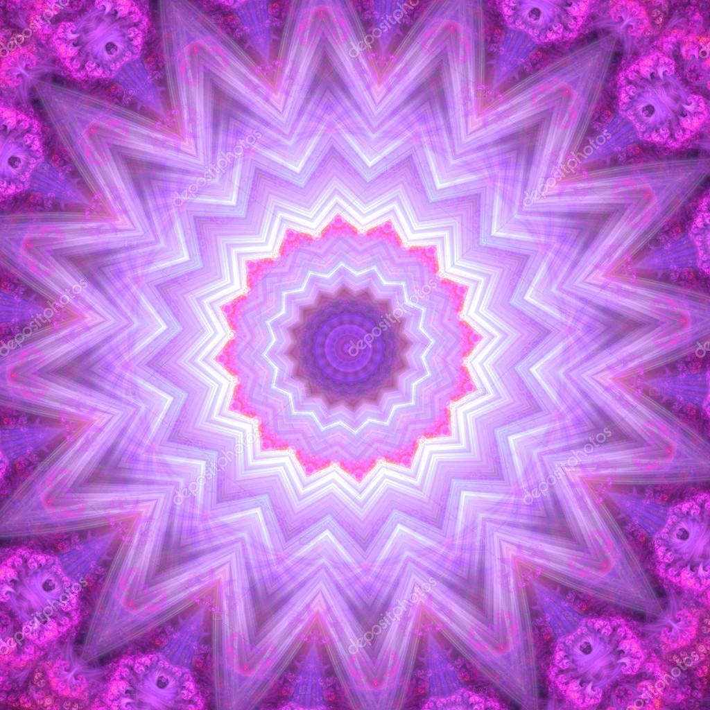 Roue de mandala spirituelle ou symbole de chakra, illustration fractale ...