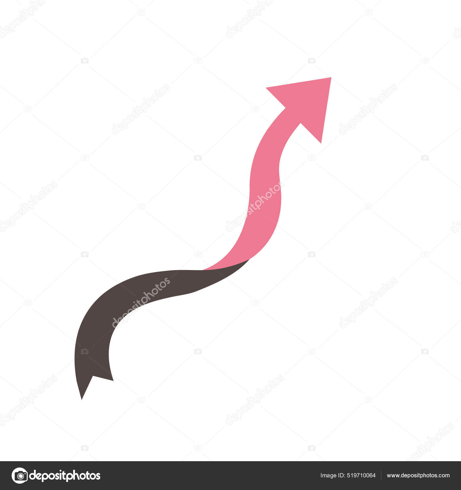 Waving arrow icon Stock Vector by ©stockgiu 519710064