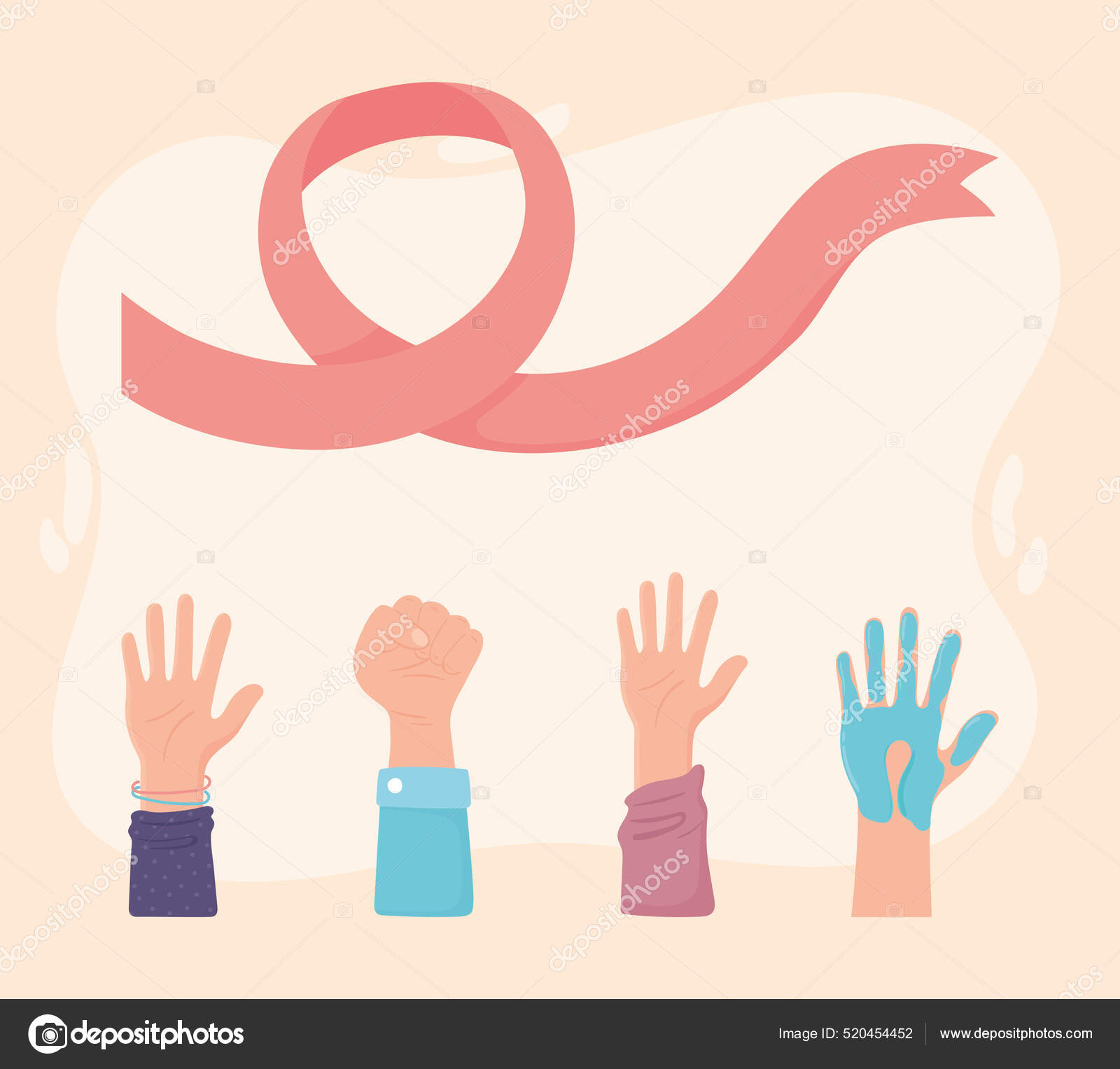 Human rights, hands up Stock Vector by ©stockgiu 520454452