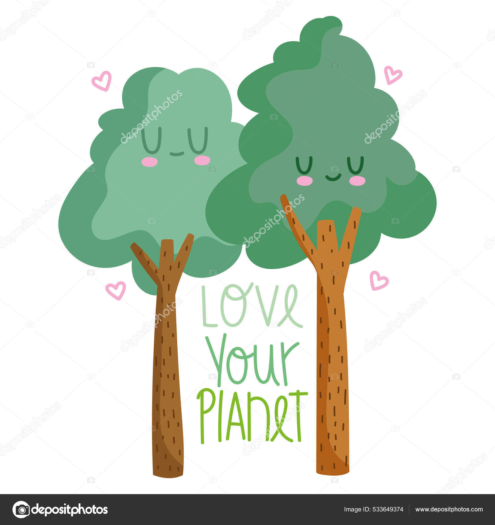 Love your planet Stock Vector Image by ©stockgiu #533649374