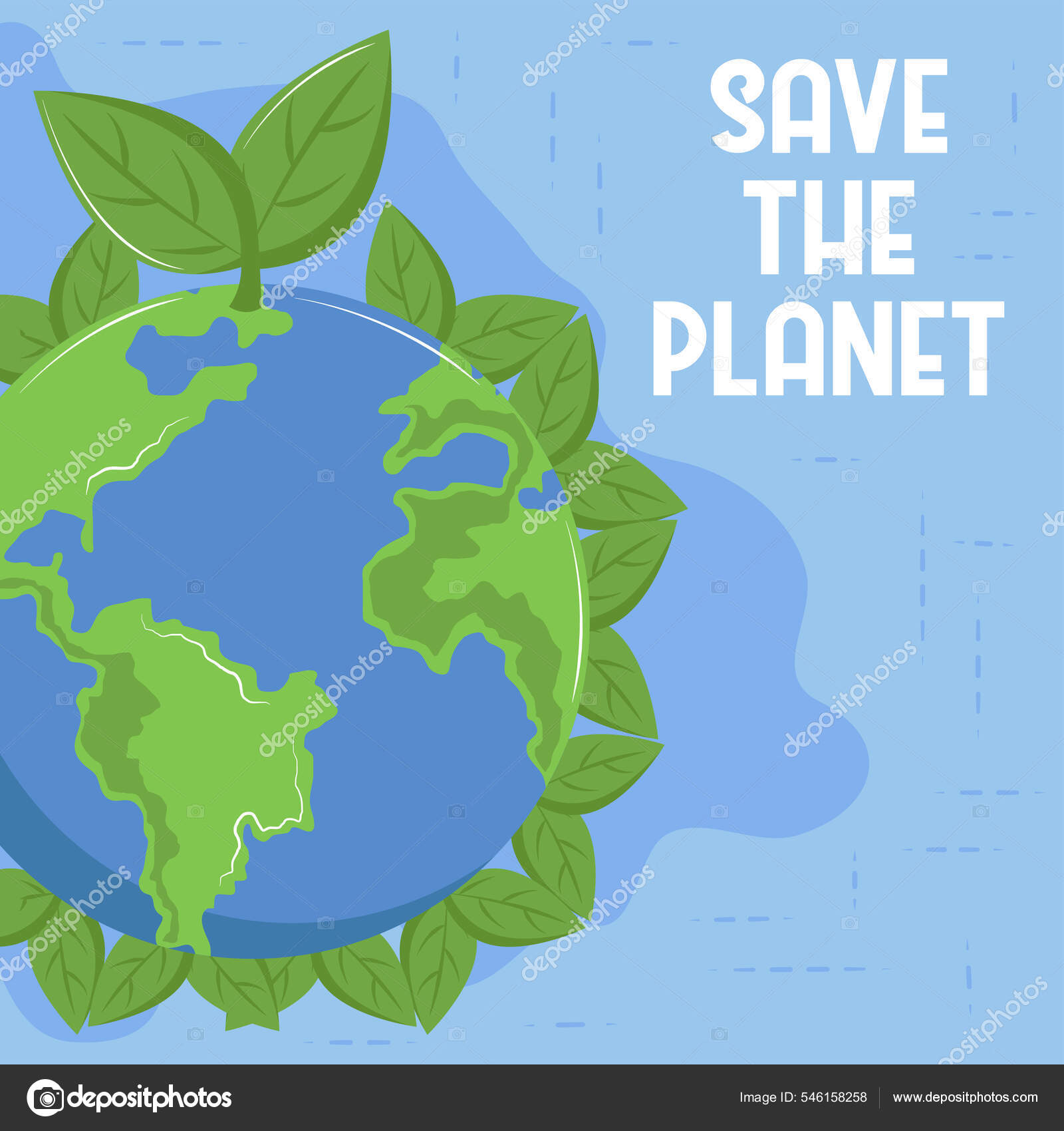 Save the planet Stock Vector by ©stockgiu 546158258