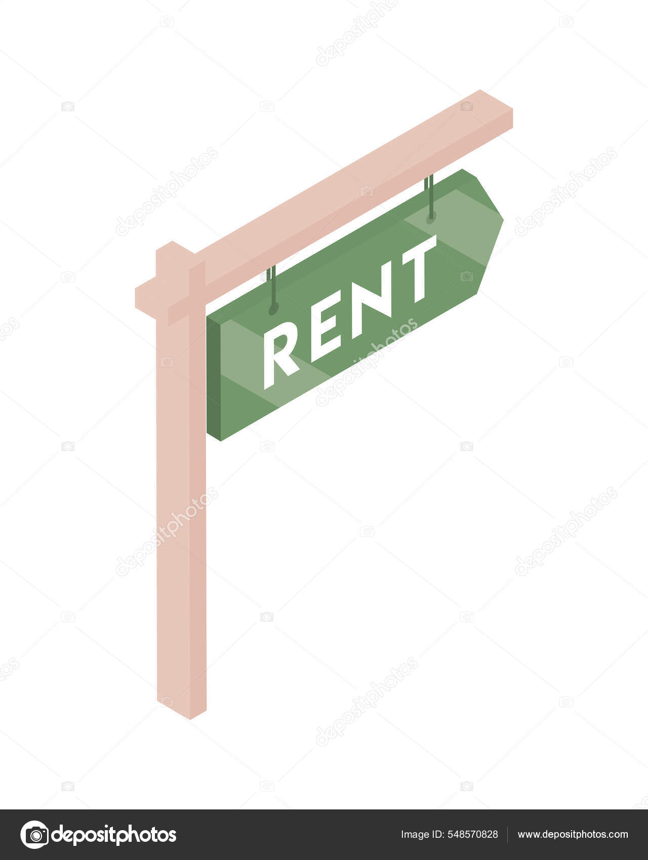 Real estate rent sign Stock Vector by ©stockgiu 548570828