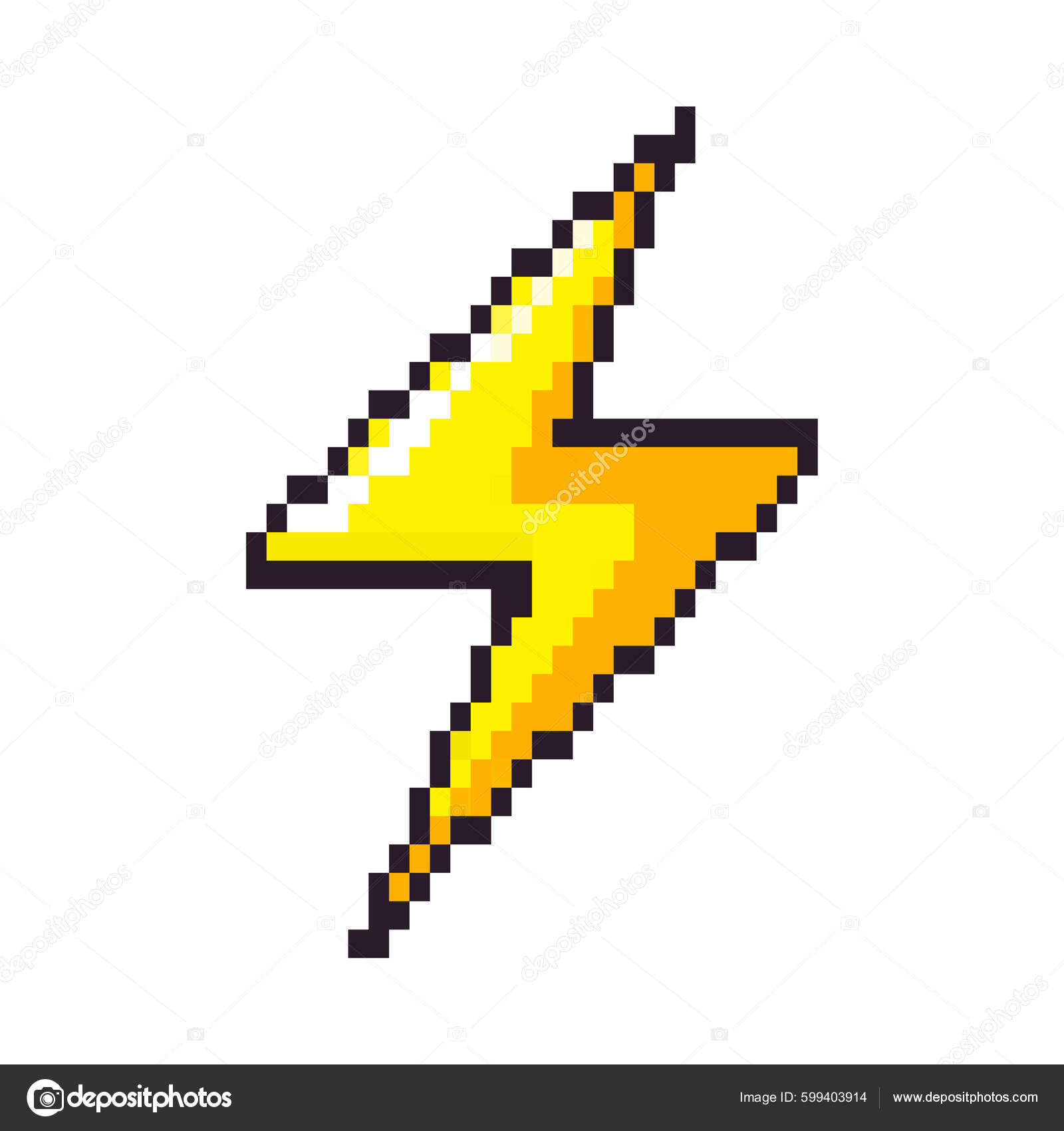 Lightning Pixel Art Icon Isolated Stock-Vektorgrafik von ©stockgiu ... Lightning Pixel Art Icon Isolated Stock-Vektorgrafik von ©stockgiu ...