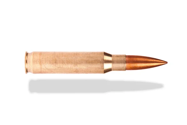 Golden bullet isolated on white background — Stock Photo © pinkblue ...