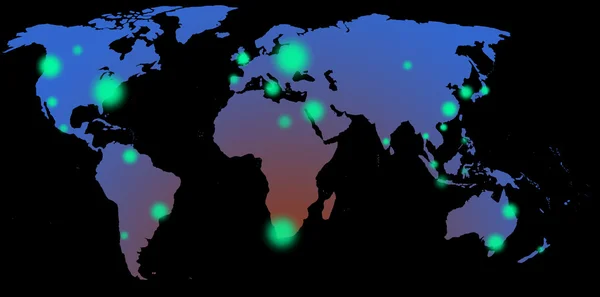 High quality world map Stock Photo by ©pinkblue 38562691