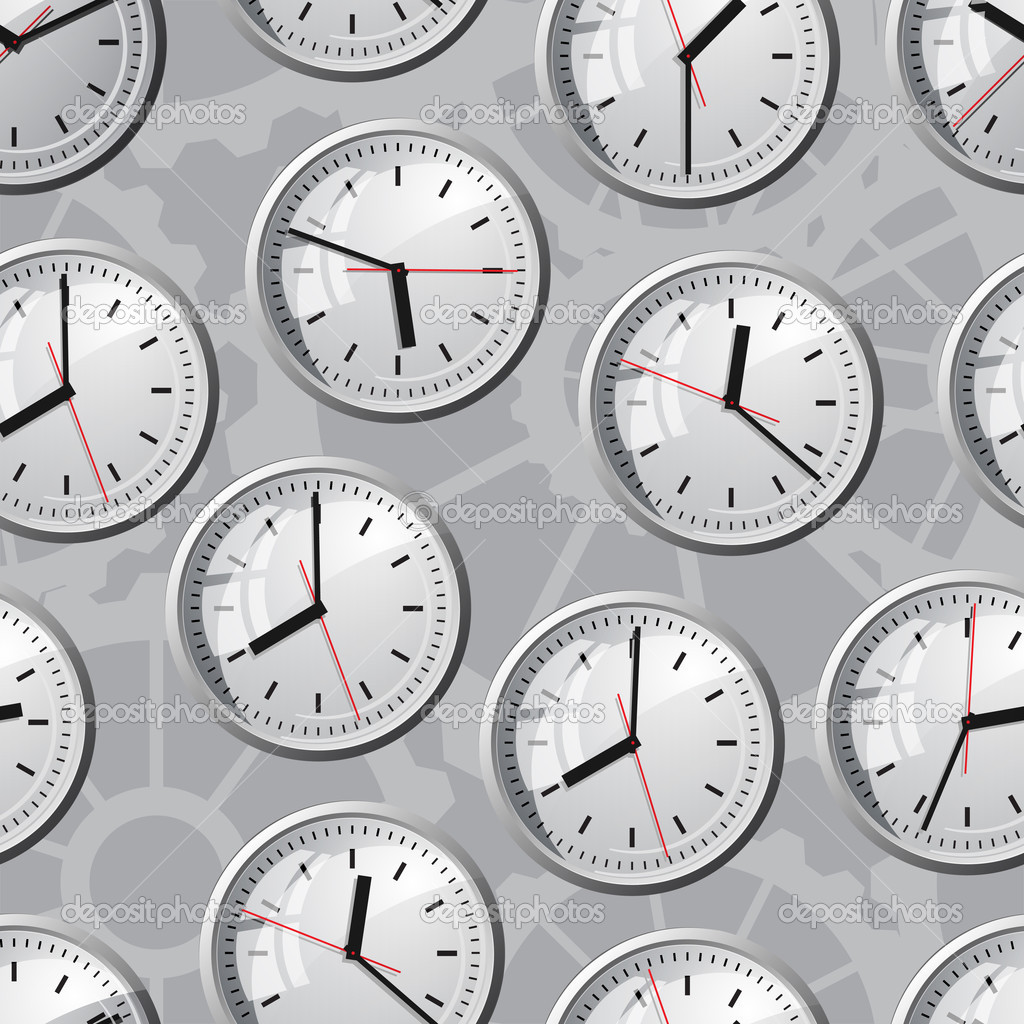 Wall mounted digital clock. Seamless Stock Vector Image by ©gray1311 ...