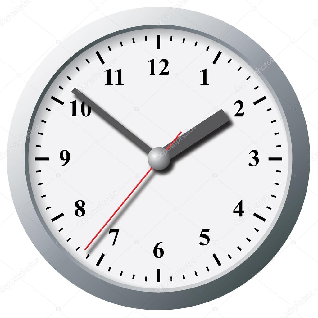 Wall mounted digital clock. Stock Vector by ©gray1311 44843787