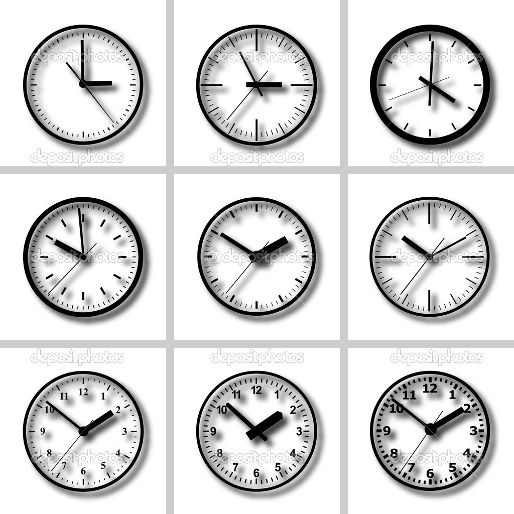 Wall mounted digital clock. — Stock Vector © gray1311 #45117411