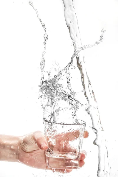 Holding cups, splashing water — Stock Photo © katemlk023 #13918143