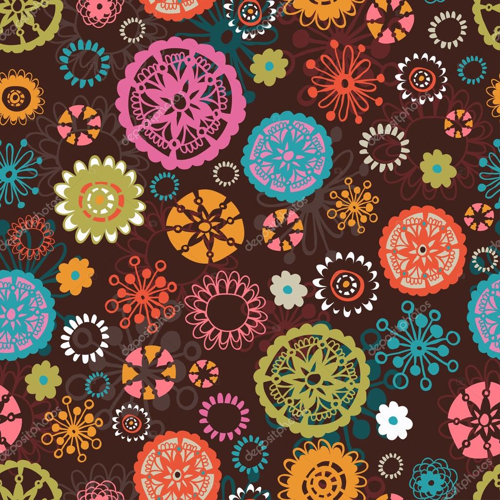 Amusing floral seamless pattern Stock Vector by ©AnnaReichel 22440987