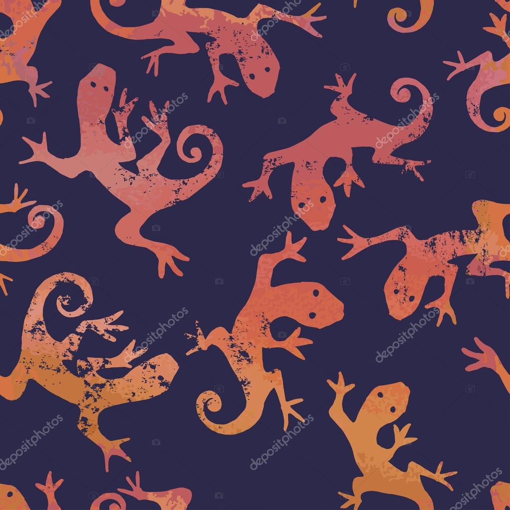 Orange salamanders seamless pattern Stock Vector Image by ©AnnaReichel ...