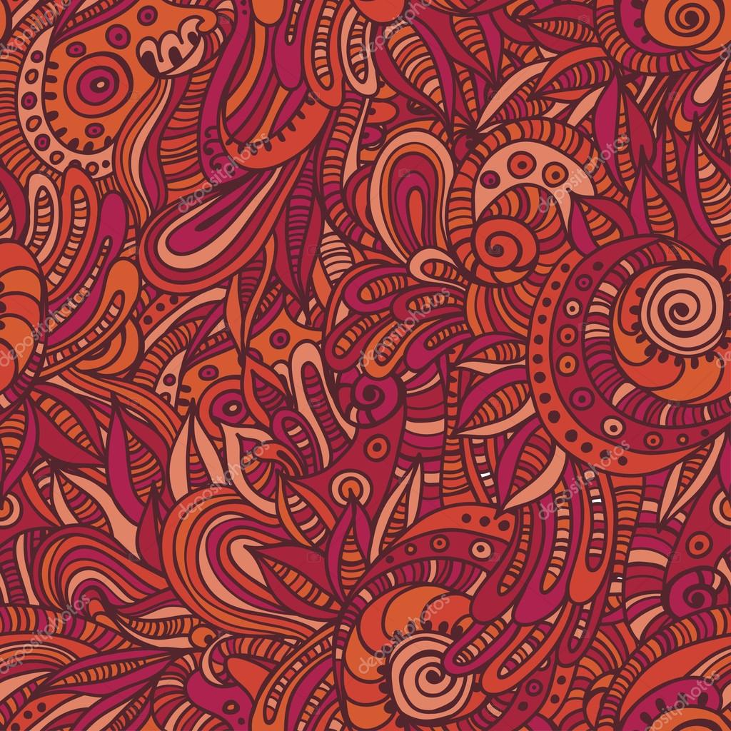 Quaint indian seamless pattern — Free Stock Vector © AnnaReichel #50529035